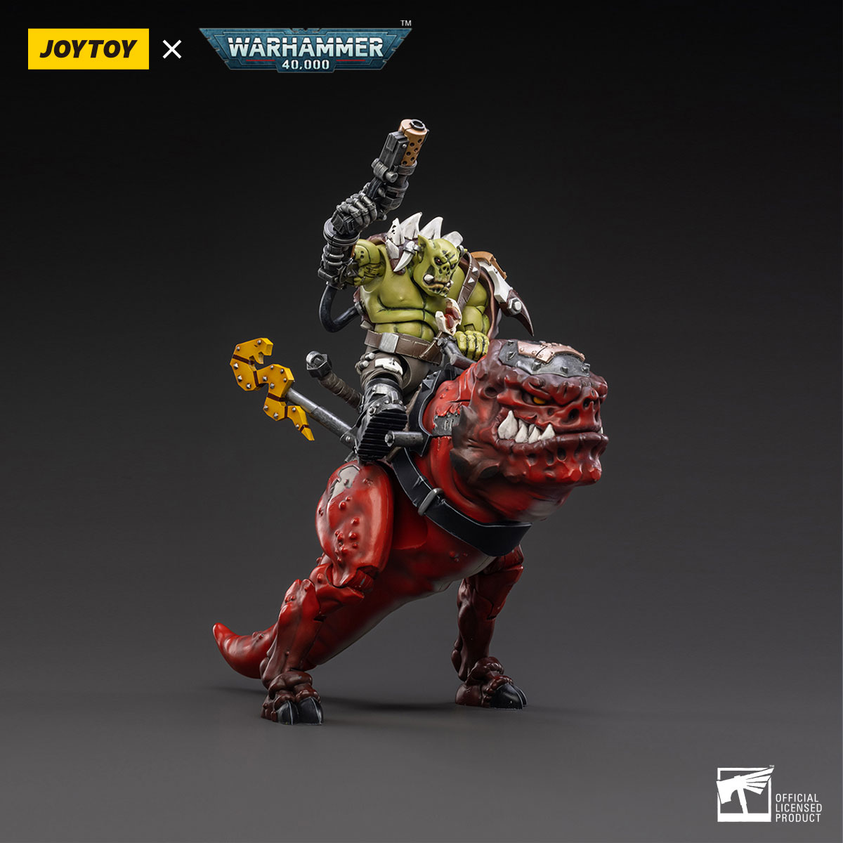 JoyToy Warhammer 40K Orks Squighog Nob On Smasha Squig