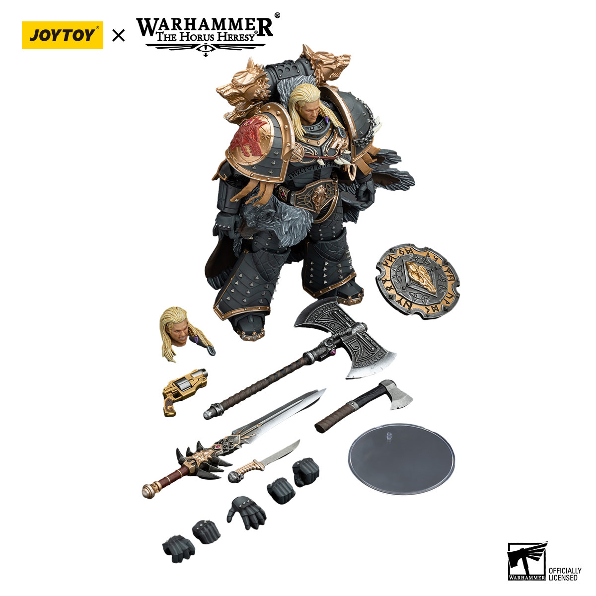 JOYTOY Warhammer The Horus Heresyf Space Wolves Leman Russ Primarch of ...