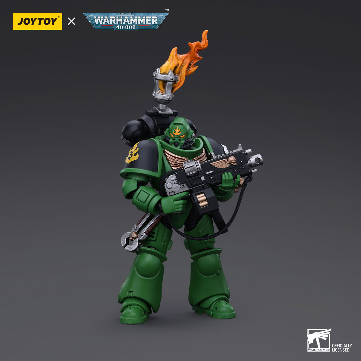 JoyToy Warhammer 40K Salamanders Intercessors Sergeant Tsek'gan