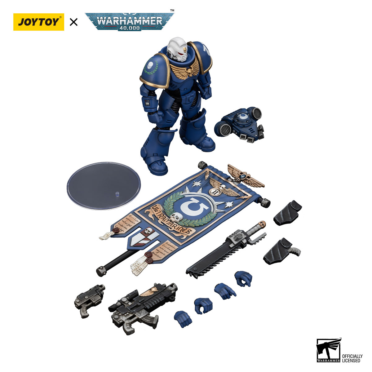 JOYTOY Warhammer Ultramarines Heroes of the Chapter Primaris Ancient Posca