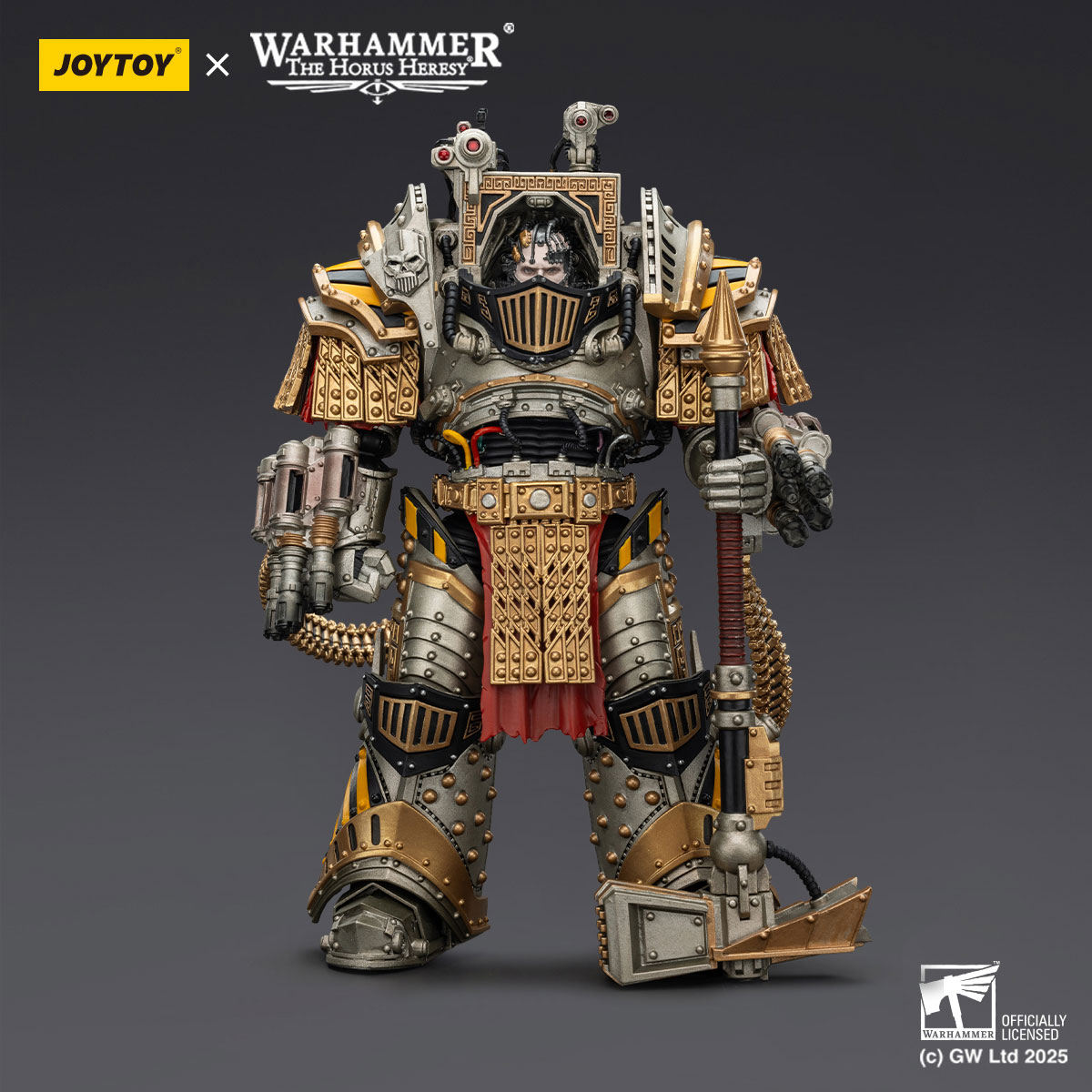 JOYTOY Warhammer Iron Warriors Perturabo,Primarch of the IVth Legion