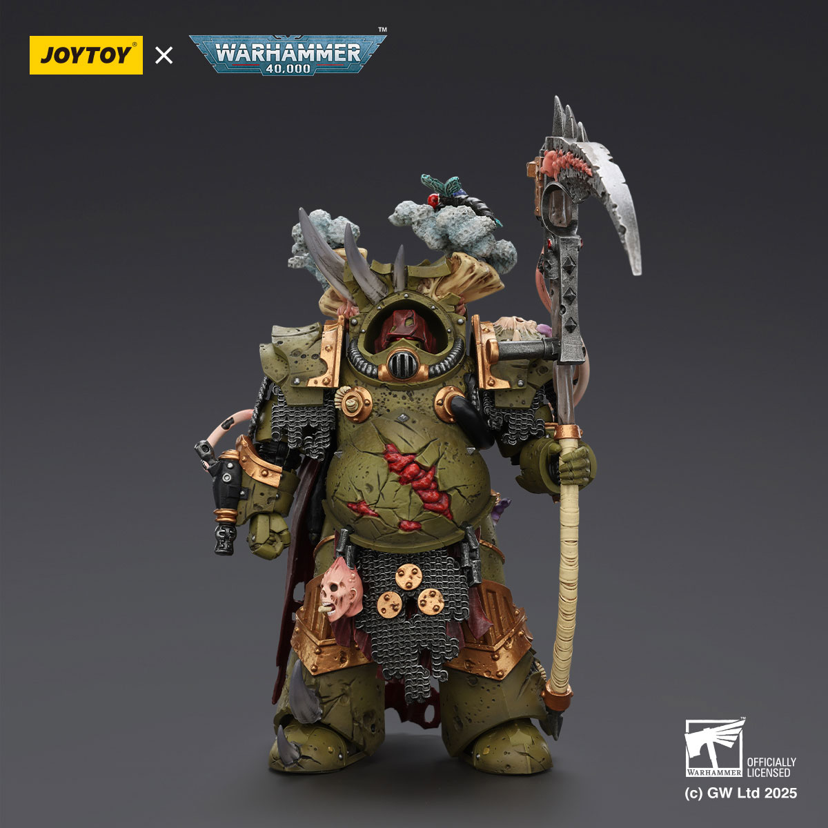Death Guard Deathshroud Terminator 1 with Manreaper and Plaguespurter ...