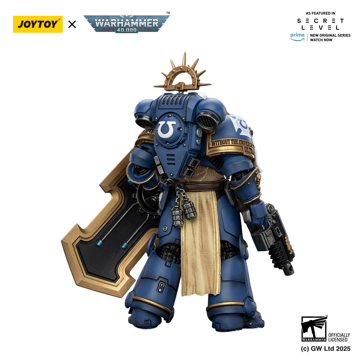 JOYTOY Ultramarines Levantus 1:15 Scale Figure | Warhammer 40k Bladeguard