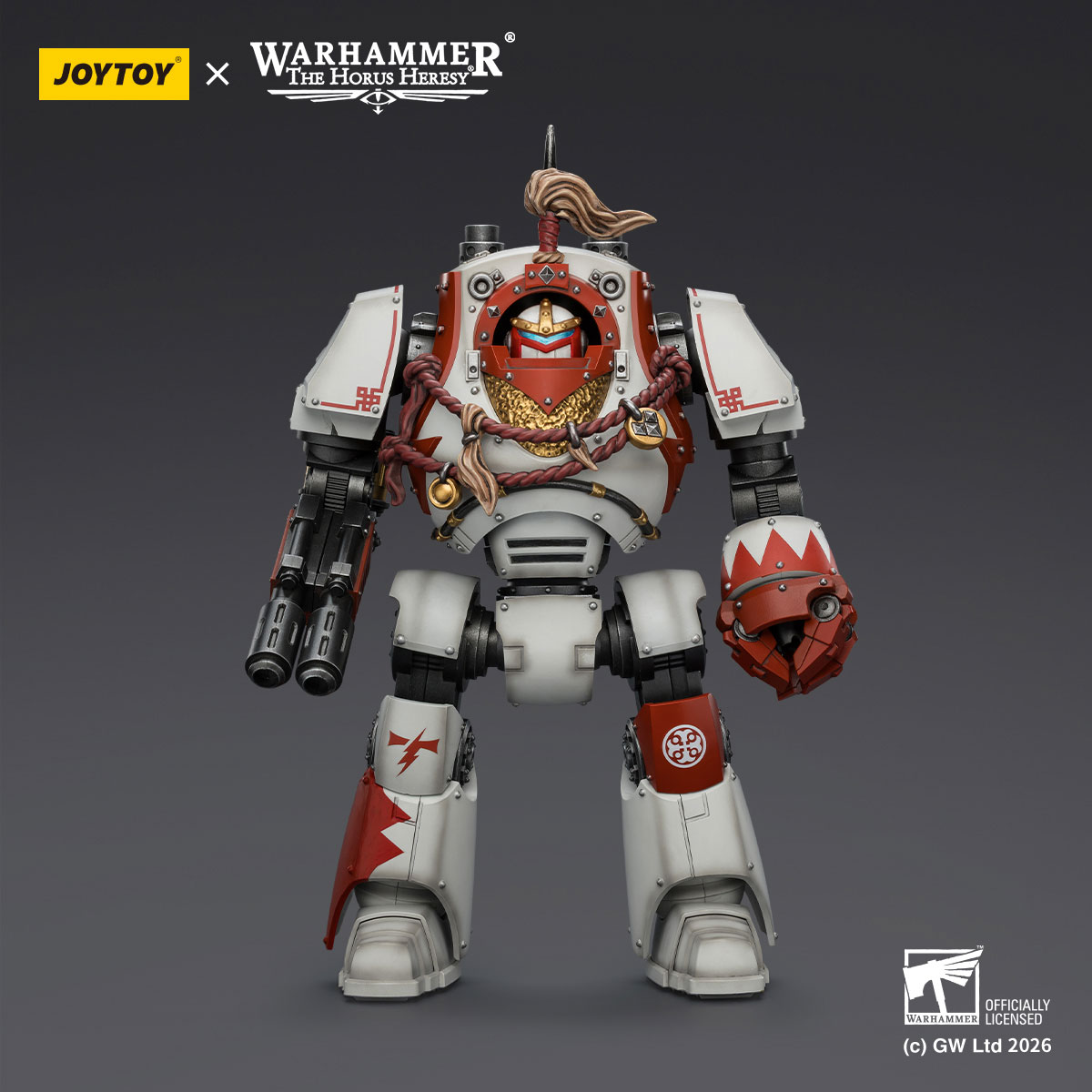 JOYTOY White Scars Contemptor Dreadnought with Melta Cannon and Gravis ...